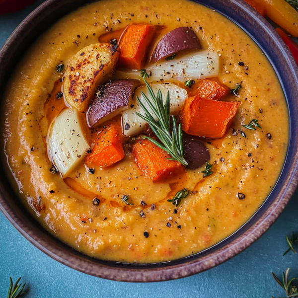 Roasted Vegetable Soup: Smooth and Creamy